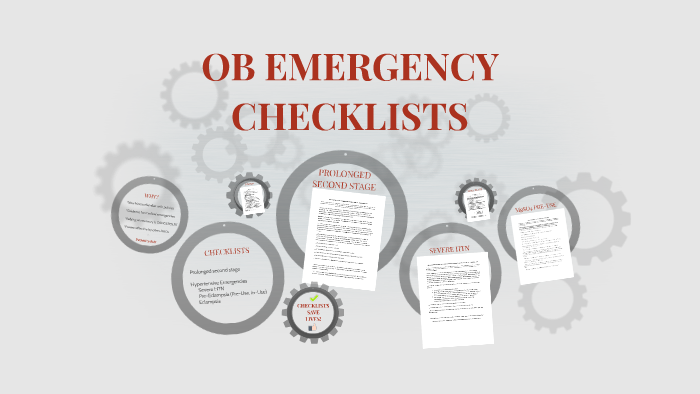 OB EMERGENCY CHECKLISTS by Checkr Vitals