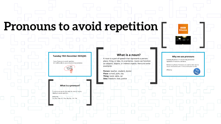 Pronouns to avoid repetition by Mr Murphy on Prezi