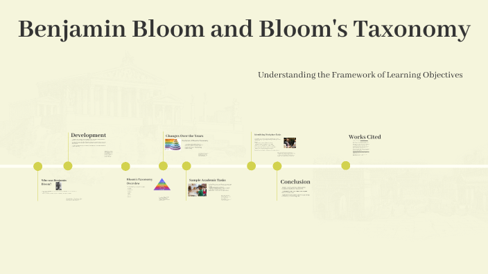 Benjamin Bloom and Bloom's Taxonomy by Jordon Lamar on Prezi
