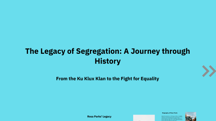 The Legacy of Segregation: A Journey through History by Julian Bakk on ...