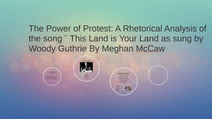 The Power of Protest: A Rhetorical Analysis of the song ¨ Th by Meghan ...