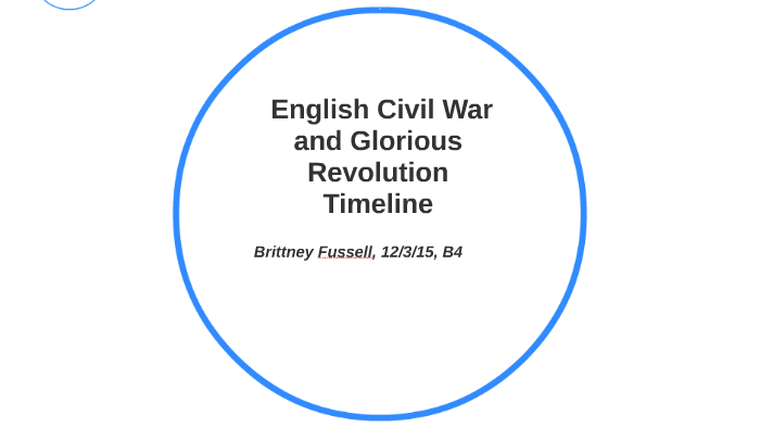 English Civil War and Glorious Revolution Timeline by brittney fussell ...