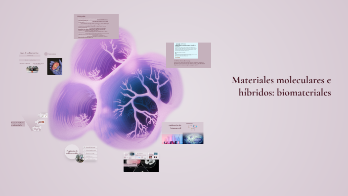 Materiales moleculares e híbridos: biomateriales by lola pastor on Prezi