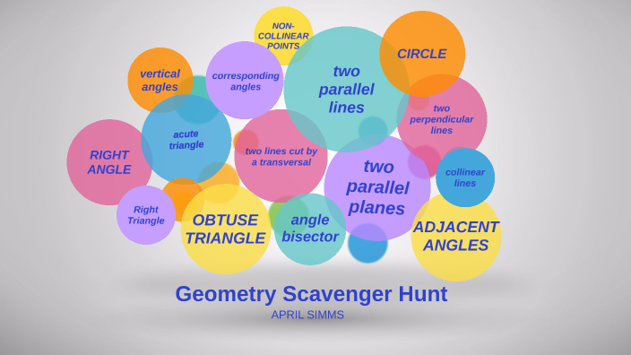 Geometry Scavenger Hunt (project) by April Simms