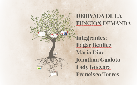 DERIVADA DE LA FUNCION DEMANDA by Edgar Benitez on Prezi