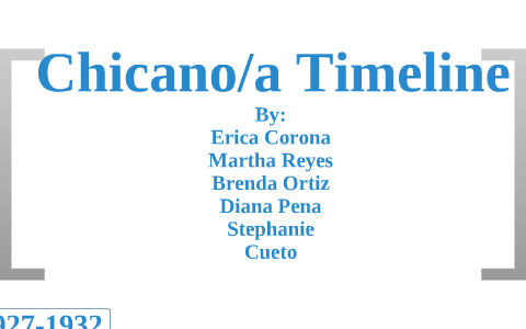 Chicano Timeline 1927-1952 by Erica Corona