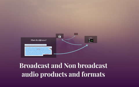 Broadcast and Non broadcast audio products and formats by Kieran ...