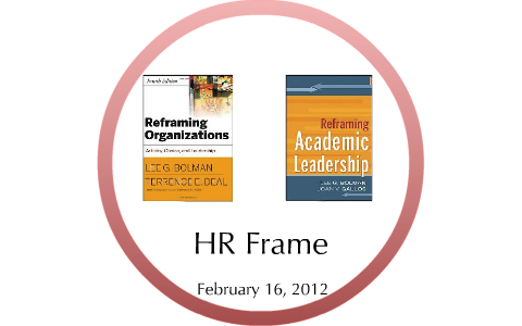 Reframing Organizations: The Human Resources Frame by Elaine Westbrooks ...