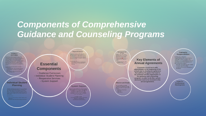 Components of Comprehensive Guidance and Counseling Programs by Kelly ...