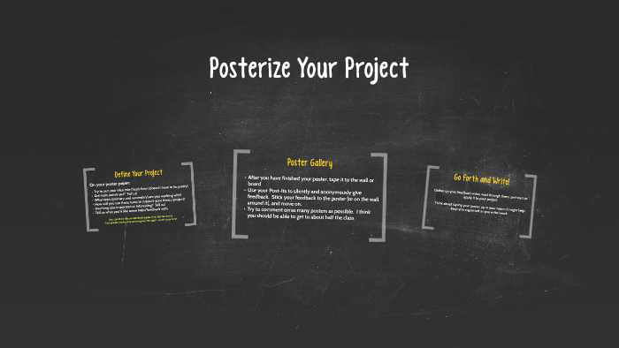 Posterize Your Project by Melissa Rohrer on Prezi