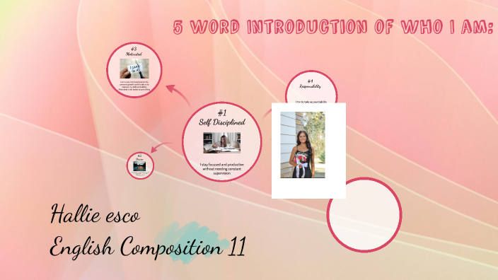 5 Word Introduction of Who I am - Hallie Esco by Hallie Escp on Prezi