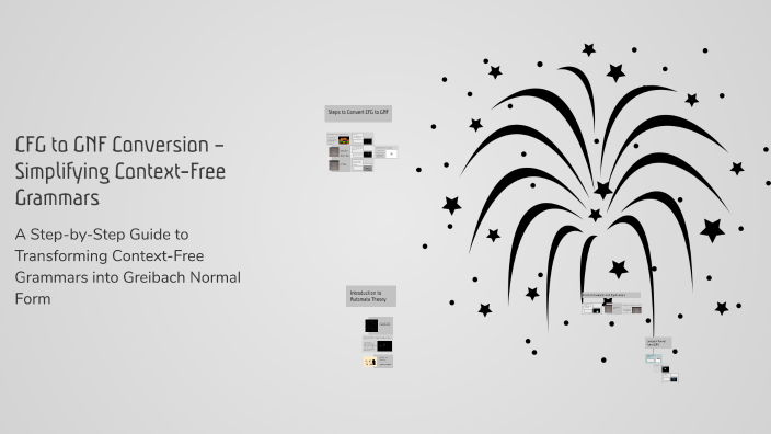 CFG to GNF Conversion – Simplifying Context-Free Grammars by Anonymous ...