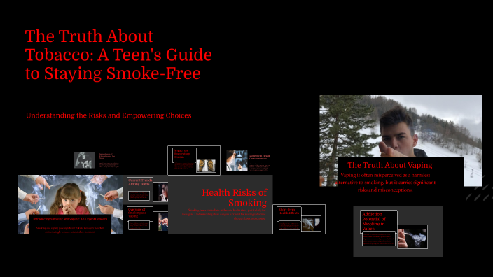 Say No to Tobacco: Empowering Teens by Jacob Boakye on Prezi