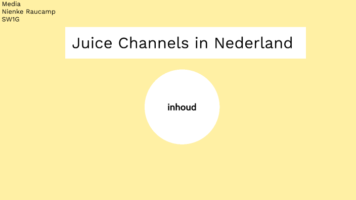 Juice Channels in Nederland by Nienke Raucamp on Prezi