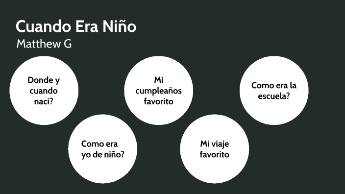 Cuando Era Niño by M G on Prezi