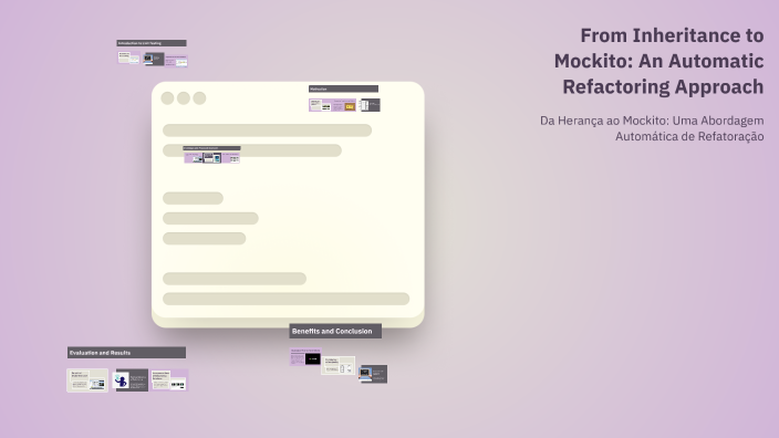 From Inheritance to Mockito: An Automatic Refactoring Approach by Gabriel Cardoso Cavalheiro on ...