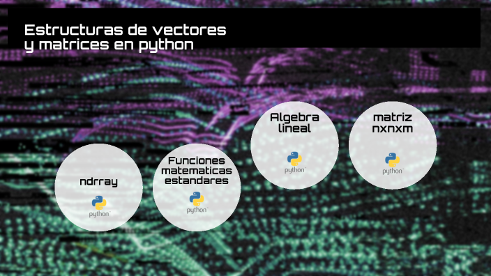 estructuras de vectores en python by Santiago Mejia on Prezi