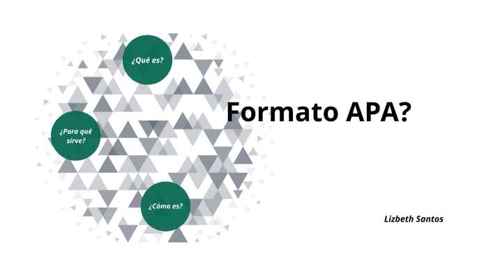 ¿Qué es el formato Apa? by Lizbeth Santos Hernández on Prezi