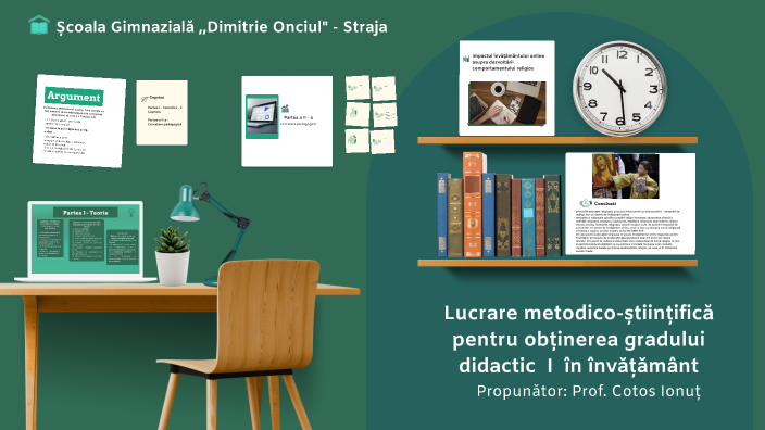 Prezentare grad I, Noiembrie 2023 by PROF. IONUT COTOS on Prezi