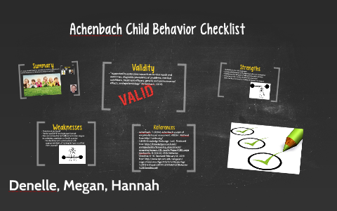 Achenbach Child Behavior Checklist by Hannah Swope on Prezi