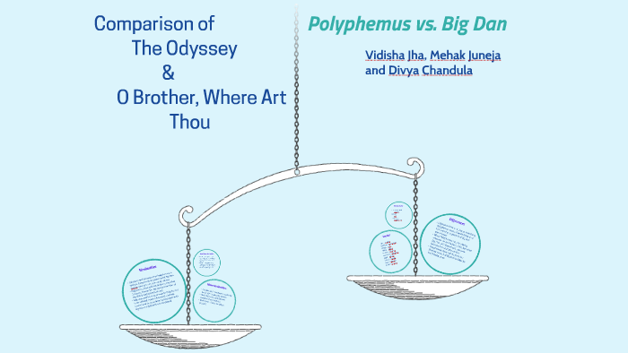 The Odyssey, and O Brother, Where Art Thou compare and contrast by johh ...
