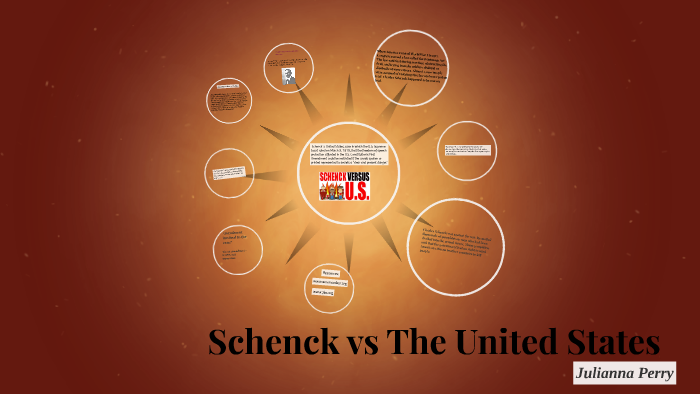Schenck vs The United States by julie perry on Prezi