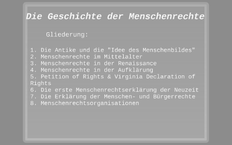 Die Geschichte der Menschenrechte by Fabienne Lang on Prezi