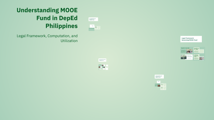 Understanding MOOE Fund in DepEd Philippines by Elads Decipida on Prezi