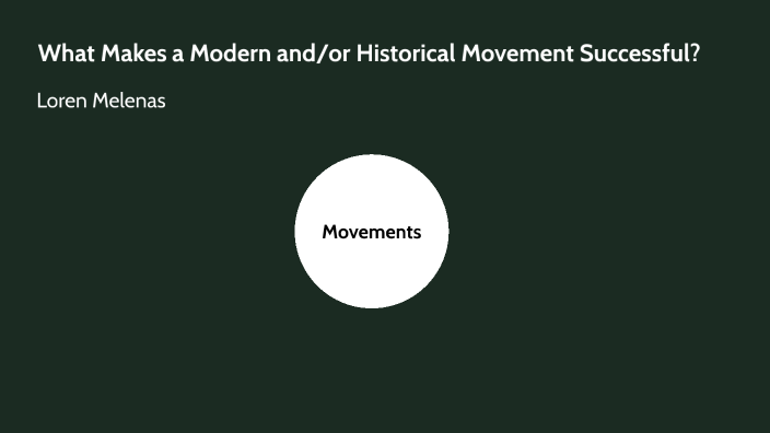 What Makes a Modern and/or Historical Political Movement Successful? by ...