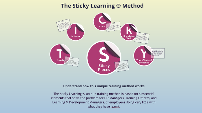 MBM -The Sticky Learning ® Method by Andy Palmer on Prezi