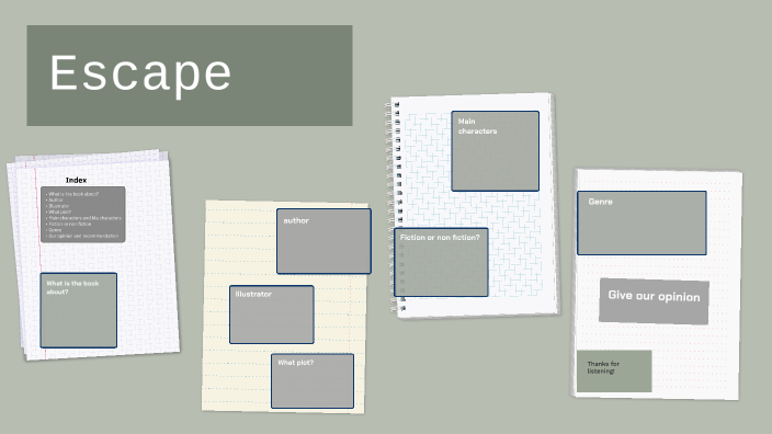 Escape. Phillip Burrows and Mark Foster by Jonne Woelders on Prezi