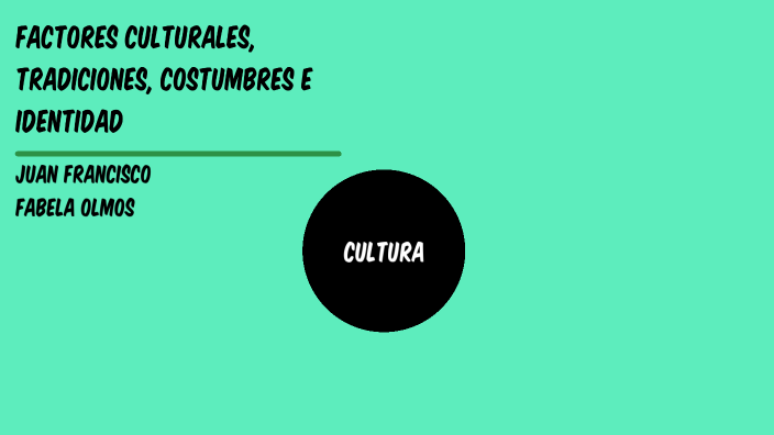 FACTORES CULTURALES, TRADICIONALES COSTUMBRES E IDENTIDAD by Pancho ...
