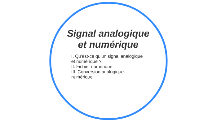 Signal analogique et numérique by Anthony Caulier on Prezi