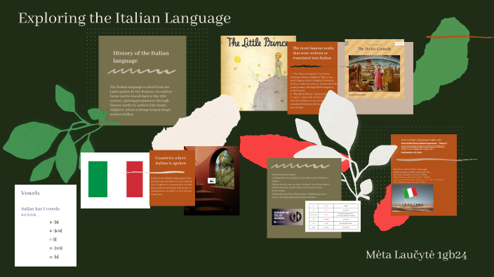 History of the Italian language by meta lau on Prezi