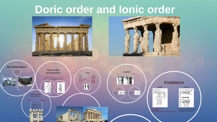 Doric order and Ionic order by Bilal Faye on Prezi