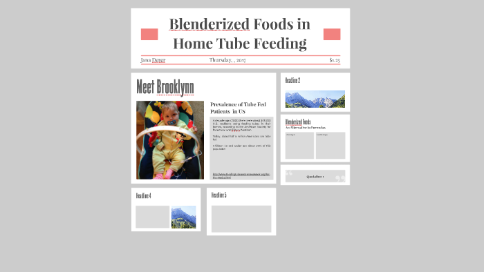 Blenderized Foods in Home Tube Feeding by Jana Derer on Prezi