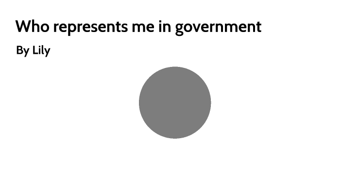 Who represents me in government by lily b on Prezi