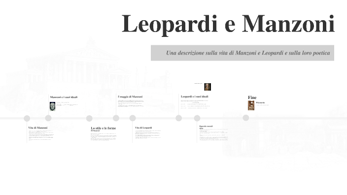 Leopardi e Manzoni by Alessandro Boggiani on Prezi