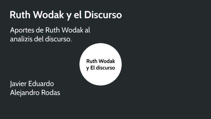 Ruth Wodak by Simplemente Meta on Prezi