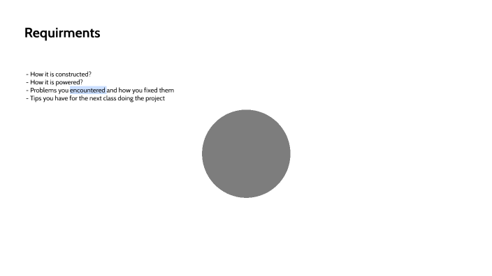 Requirements by Blake Franke on Prezi