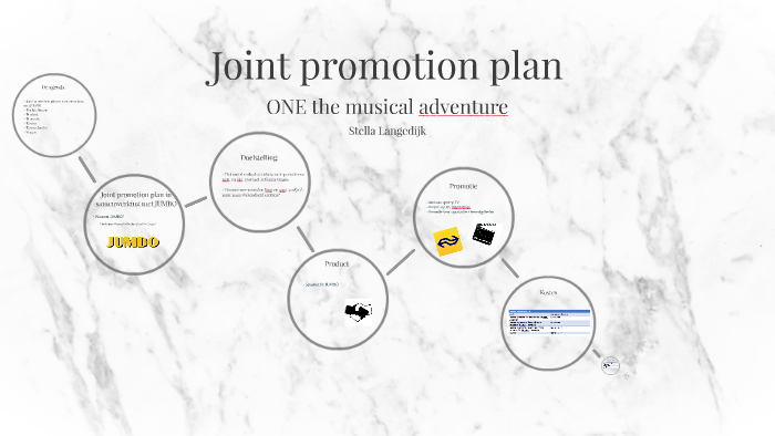 Joint promotion plan ONE by stella Langedijk