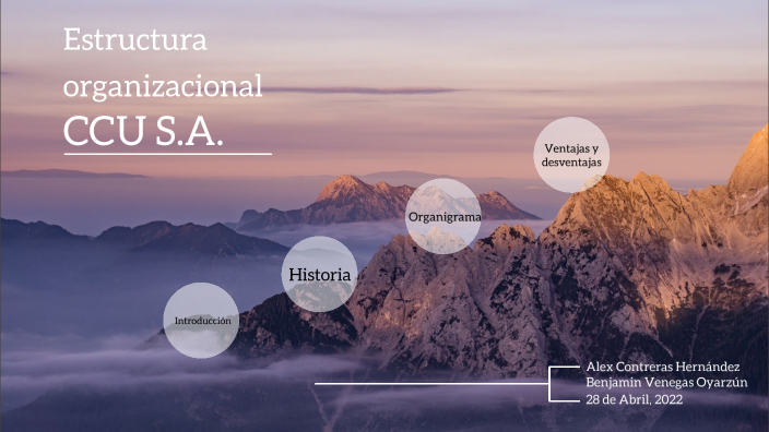 Estructura organizacional CCU by Alex Benjamin on Prezi
