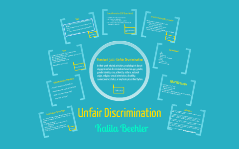 Unfair Discrimination- Legal & Ethical Issues by Kalila Beehler on Prezi