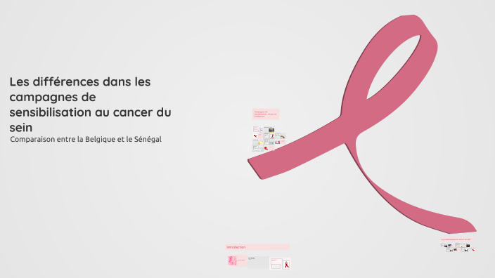 Les différences dans les campagnes de sensibilisation au cancer du sein by Charlie De Vos on Prezi