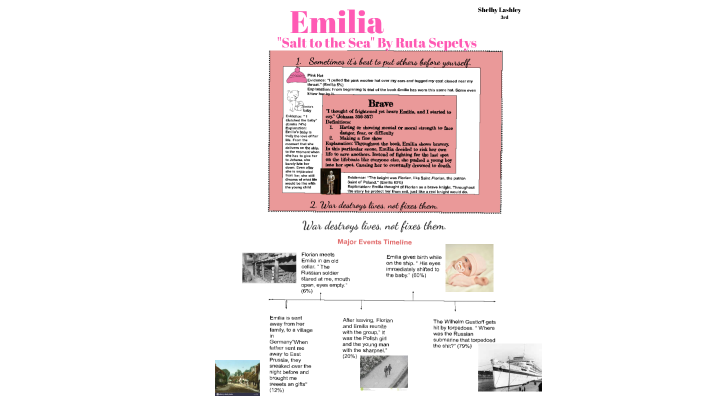 Lashley,Shelby 3rd Emilia "Salt to the Sea" By Ruta Sepetys by SHELBY ...
