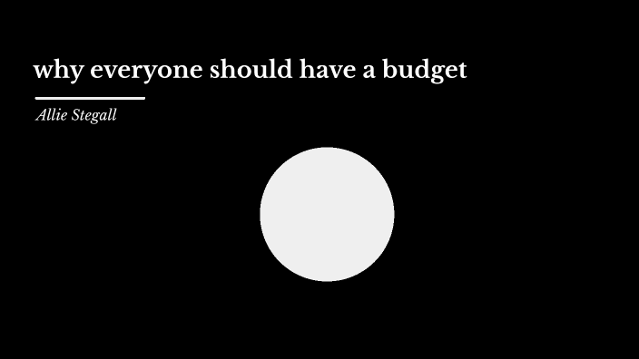 monthly budget by Allison Stegall on Prezi