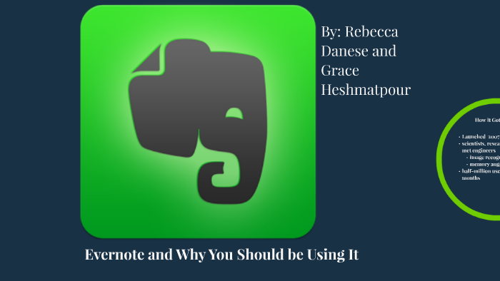 Evernote and Why You Should be Using It by rebecca Danese on Prezi
