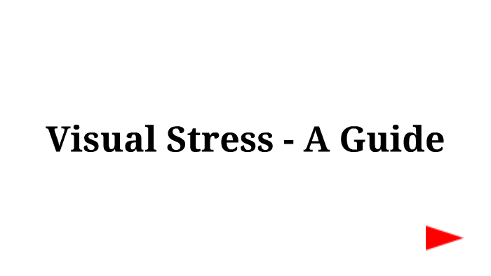 A Guide to Visual Stress by Learning Support on Prezi