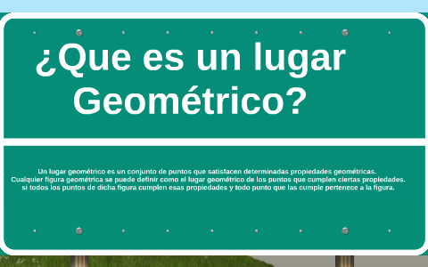 ¿Que es un lugar geometrico? by alix ariana giron reyna on Prezi