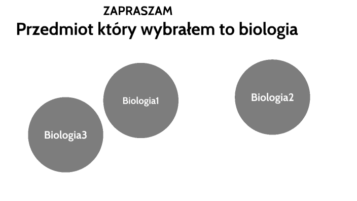 Przedmiot który wybrałem to biologia by Michał Gregorczyk on Prezi
